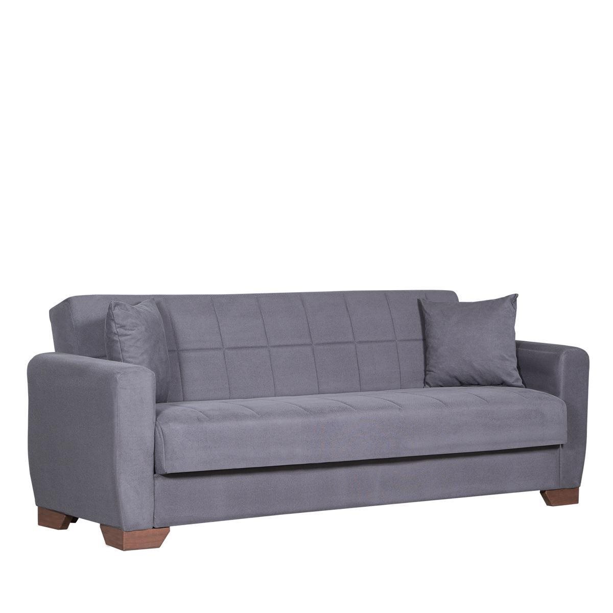 ArteLibre Καναπές Κρεβάτι Τριθέσιος Diego 3S 213x78x80cm Γκρι | allSmart