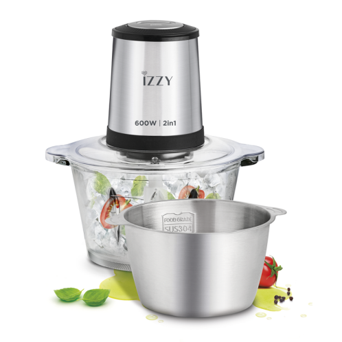 Izzy Κοπτήριο Multi 600W 1,8Lt με 2 Μπολ IZ-6904 | allSmart