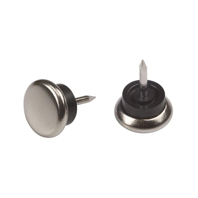 FIXOMOLL ΠΟΔΑΡΑΚΙΑ ΕΠΙΠΛΩΝ ΚΑΡΦΩΤΑ ΜΕΤΑΛΛΙΚΑ Φ18MM 8ΤΕΜ | allSmart