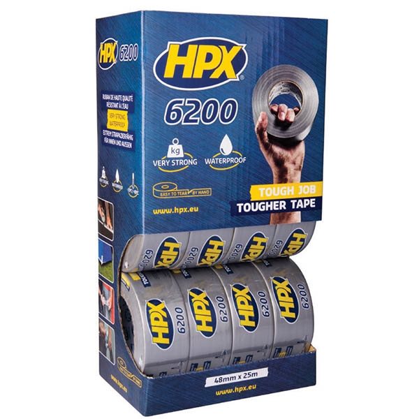 HPX 6200 ΥΦΑΣΜΑΤΙΝΗ ΤΑΙΝΙΑ ΑΣΗΜΙ ΣΕ ΕΚΘΕΤΗ 48mm x 25m | allSmart