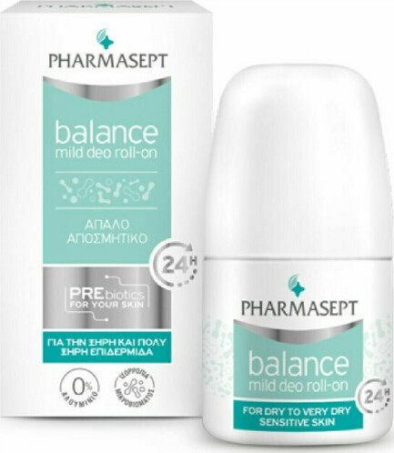 Pharmasept Balance Mild Deo Αποσμητικό 24h σε Roll-On Χωρίς Αλουμίνιο 50ml | allSmart