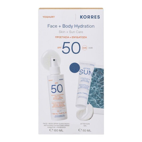 Korres Yoghurt Σετ με Αντηλιακό Γαλάκτωμα Σώματος SPF50 & After Sun ...