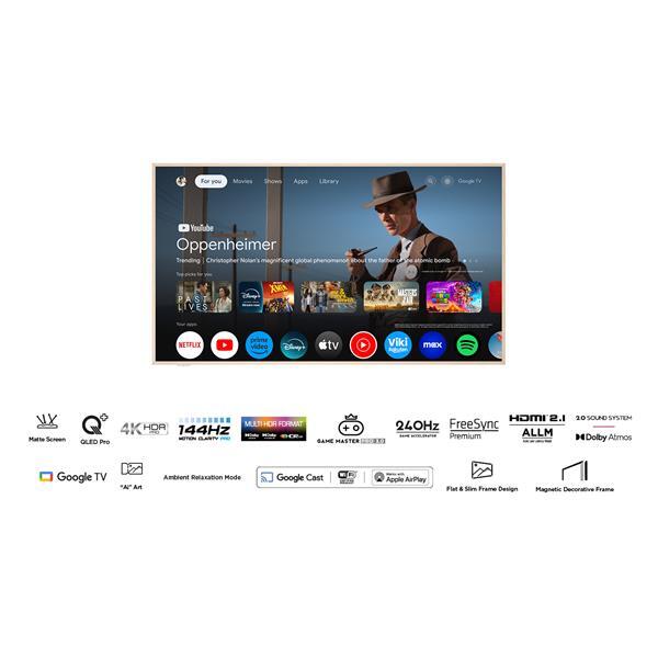TCL Smart Τηλεόραση 55" QLED TV NXTFrame 55A300W | allSmart