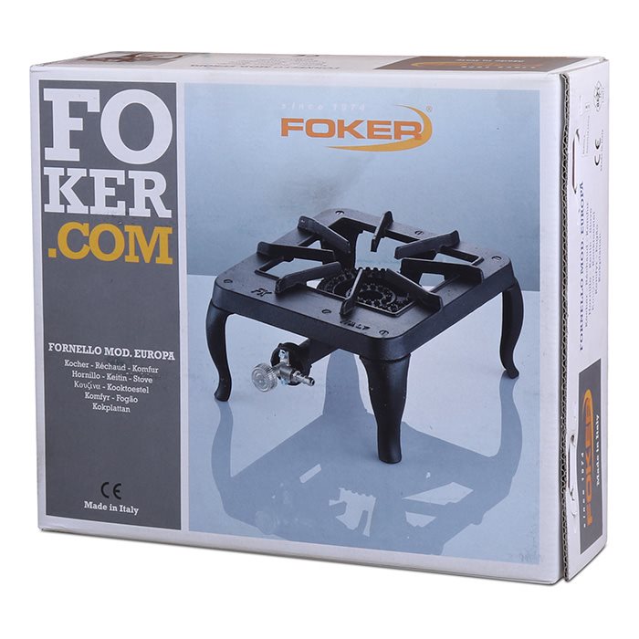 FOKER Μονή εστία υγραερίου βαρέως τύπου από μαντέμι. FOKER EUROPA ΜΟΝΗ ΕΣΤΙΑ | allSmart
