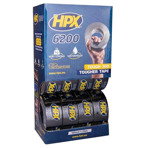 HPX 6200 ΥΦΑΣΜΑΤΙΝΗ ΤΑΙΝΙΑ ΜΑΥΡΗ ΣΕ ΕΚΘΕΤΗ 48mm x 25m | allSmart