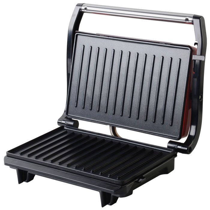 Life Τοστιέρα για 2 Τοστ 700W Πλάκες Με Ραβδώσεις STG-101 Κόκκινη ...